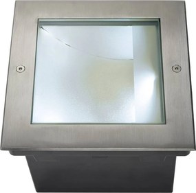 LA 229381 Podlahové vestavěné svítidlo DASAR LED SQUAREI, nerezová ocel 316, asymetrické, 34 W, 4000K, IP67 - BIG WHITE (SLV)