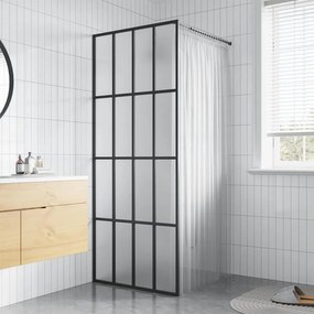 Zástěna do průchozí sprchy mléčné tvrzené sklo 80 x 195 cm 145684