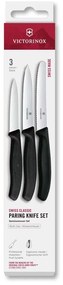 Victorinox - Sada kuchyňských nožů na zeleninu SWISS CLASSIC 3 ks černá 6.7113.34