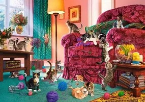 Castorland 53254 Puzzle Nezbedná koťata / 500 dílků / od 9 let