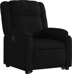 Zvedací polohovací křeslo černé textil 3205204