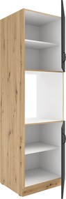 Kuchyňská linka STILO gr | 120 + 230 cm | PREMIUM BOX zásuvky | UNI dvířka | artisan/grafit
