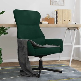 vidaXL Relaxační křeslo samet [341112] Barva: Tmavě zelená
