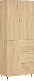 vidaXL Skříň highboard 69,5 x 34 x 180 cm kompozitní dřevo [3195886] Barva: dub sonoma