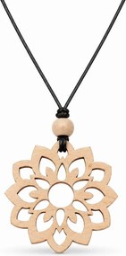 AMADEA Dřevěný přívěsek na krk mandala, 4 cm