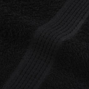 Saunové osušky FROGN 10 ks černé 80x200 cm 360 g/m² 136961