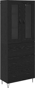 Vysoký bufet Černý dub 69,5 x 34 x 90 cm Kompozitní dřevo 3402713