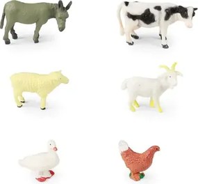 RAPPA Sada figurek Domácí zvířata / 6 ks / Tvrdá guma / cca 3-6 cm