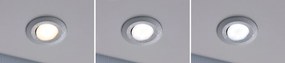 P 93095 HomeSpa LED vestavné svítidlo Calla 3ks sada výklopné IP65 90mm 30° 3x5W 230V CCT matný chrom - PAULMANN