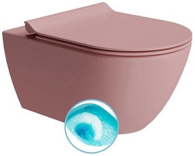 GSI GSI, PURA závěsná WC mísa, Swirlflush, 36x55cm, blush dual-mat, 881524