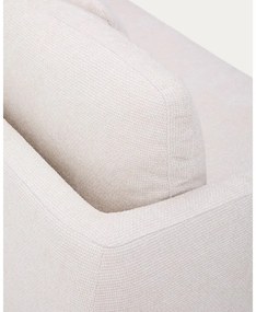 Krémová žinylková rozkládací pohovka 225 cm Laira – Kave Home