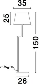 Stojací lampa NOVA LUCE SAVONA E27 9919153 bez žárovky