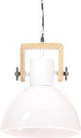 Industriální závěsné svítidlo 25 W bílé kulaté 30 cm E27 320539