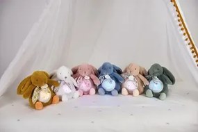 Doudou Hrací skříňka s projekcí Králíček bílá