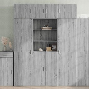 Skříň highboard šedá sonoma 70 x 42,5 x 185 cm kompozitní dřevo