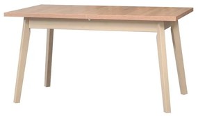 Rozkládací stůl Harry 80 x 140/180 V, Barva dřeva: dub grandson - L, Barvy nožiček: Bíla