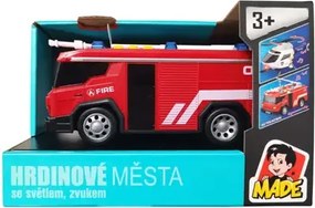 Made 25233 - Auto hasiči 1:24 s bateriemi / od 3 let