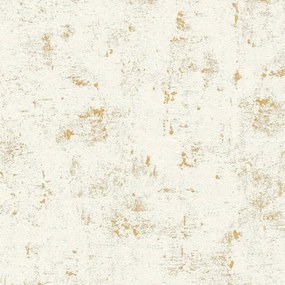 Vliesové tapety na zeď Trendwall 2307-75, rozměr 10,05 m x 0,53 m, omítkovina zlato-bílá, A.S. CRÉATION