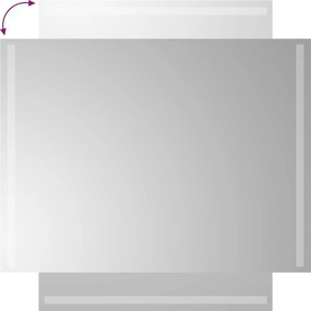 Koupelnové zrcadlo s LED osvětlením 60 x 80 cm 3154066