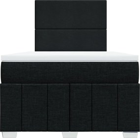 Box spring postel s matrací černá 120x200 cm textil 3291630