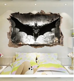 Živá Zeď Samolepka na zeď Letící Batman