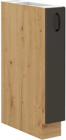 Kuchyňská skříňka Stilo 15 D CARGO BB korpus dub artisan, dvířka šedá