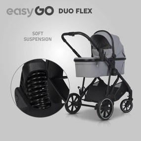 Sportovní vanička do kočárku EasyGo Duoflex Cloudy Gray