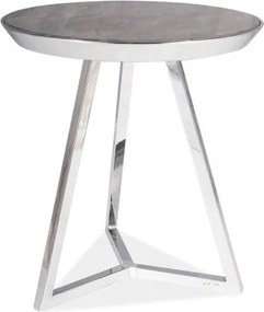 Casarredo - Komfort nábytek Kulatý konferenční stolek TEMIDA C mramor/chrom