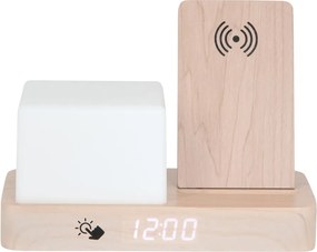 Digitální/stolní budík s bezdrátovou nabíječkou Retro LED Night Light – Karlsson