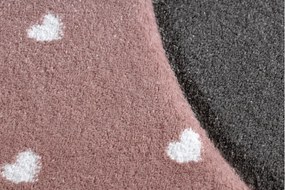 Dywany Łuszczów Dětský kusový koberec Petit Flamingos hearts pink - 120x170 cm
