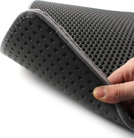 Kočičí toaleta fudajo – 75 × 55 cm, černá (63473)