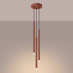 Sollux Lighting Závěsné svítidlo PASTELO 3P červené okrové