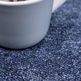 Metrážny koberec Classica 582, záťažový, na mieru, šíře 4m,5m, modrá, ab (mriežka), chodba / predsieň, Condor Carpets