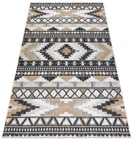 Dywany Luszczow Kusový koberec SISAL COOPER Aztécký, Etno 22235 ecru / černý Rozměr koberce: 160 x 220 cm