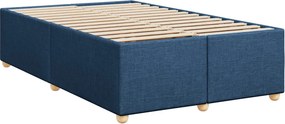 Box spring postel s matrací modrá 120x200 cm textil 3286667