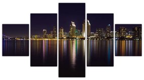Obraz nočního města (125x70 cm)