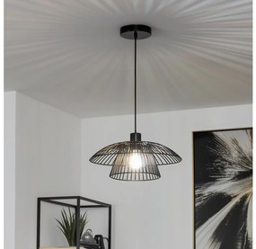 Brilagi - LED Lustr na lanku CERIA WIRE 1xE27/40W/230V pr. 38 cm černá