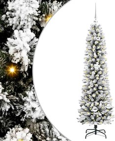 Umělý vánoční stromeček Bílá 150 cm PVC, kov a plast 3396098