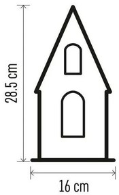 LED Vánoční dekorace 3xLED/2xAA béžová