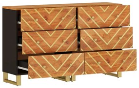 Odkládací skříňky 2 ks hnědé a černé 60x33,5x75 cm mangovník,  3206281