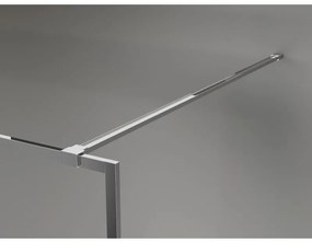 Mexen Kioto-XF, sprchová zástěna s rámem 140 x 202 cm, 10mm čiré sklo, chromový profil, 800-140-104-01-00-X