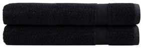Premium ručníky SOLUND 2 ks černé 100 x 200 cm 600 g/m² 137437