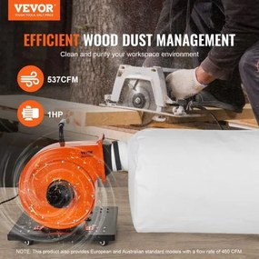 Sběrač prachu, průtok vzduchu 0,75 kW 13026 l/min, odvalovací s 79,5 l