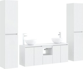 Sada koupelnového nábytku 5 ks Bílá 33 x 34,5 x 160 cm 3406023