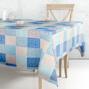 Ubrus PVC DC-0555E – Modrošedá kostka (různé velikosti)