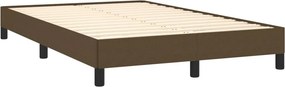 Box spring postel s matrací tmavě hnědá 120x190 cm textil 3269747