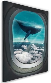 Gario Obraz na plátně Velryba plující nad mraky - Gab Fernando Rozměry: 40 x 60 cm