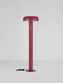 Vínová kovová LED stmívatelná stojací lampa (výška 142 cm) Noelia – Nova Luce