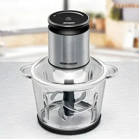 Rommelsbacher MZ 800 nerez/černá / Sekáček / 800 W / 2,7 l / 22 rychlo