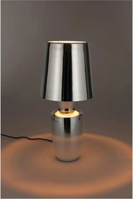 Kovová stolní lampa ve stříbrné barvě s kovovým stínidlem (výška 42 cm) Classy – Zuiver